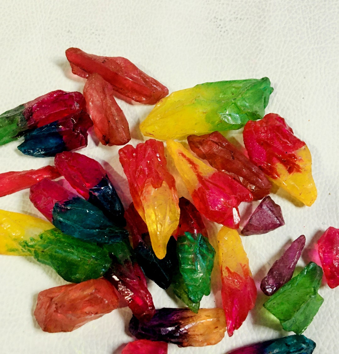 Dyed Crystal Slice Healing Crystal Pencils Crystal Rough for Making ...