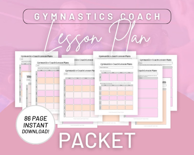 Gymnastics Coach Lesson Plans, Lesson Plan Templates, Lesson Plan ...