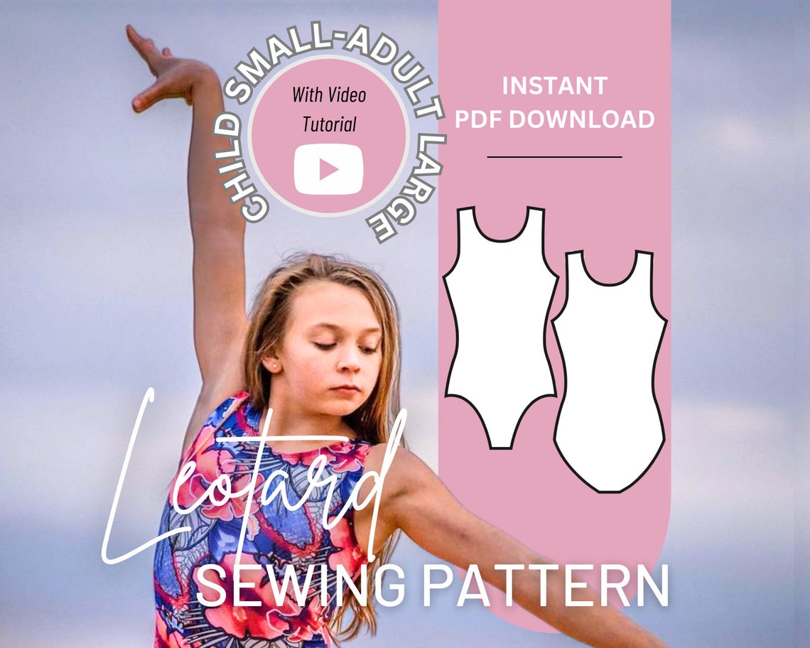 Leotard Sewing Pattern, Tank Leotard Sewing Pattern, Leotard Pattern, Best Fitting Leotard ...