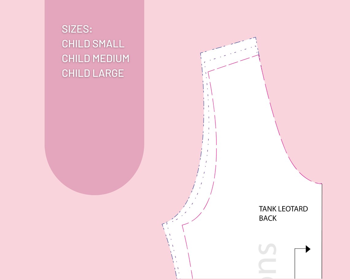 Leotard Sewing Pattern, Tank Leotard Sewing Pattern, Leotard Pattern ...