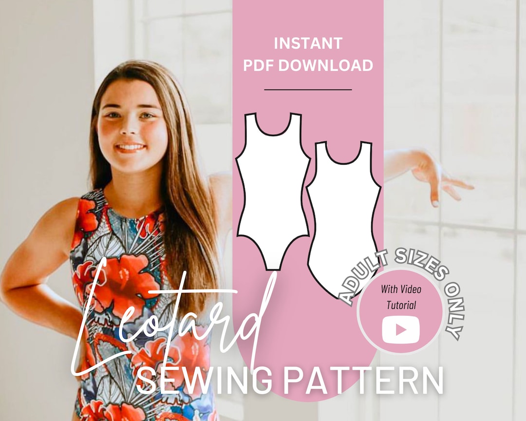 Leotard Sewing Pattern, Tank Leotard Sewing Pattern, Leotard Pattern, Best Fitting Leotard ...
