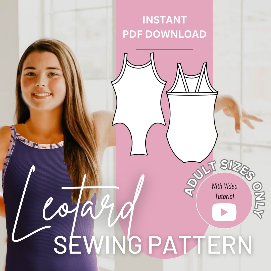 Leotard Sewing Pattern, Cami Leotard Sewing Pattern, Leotard Pattern ...