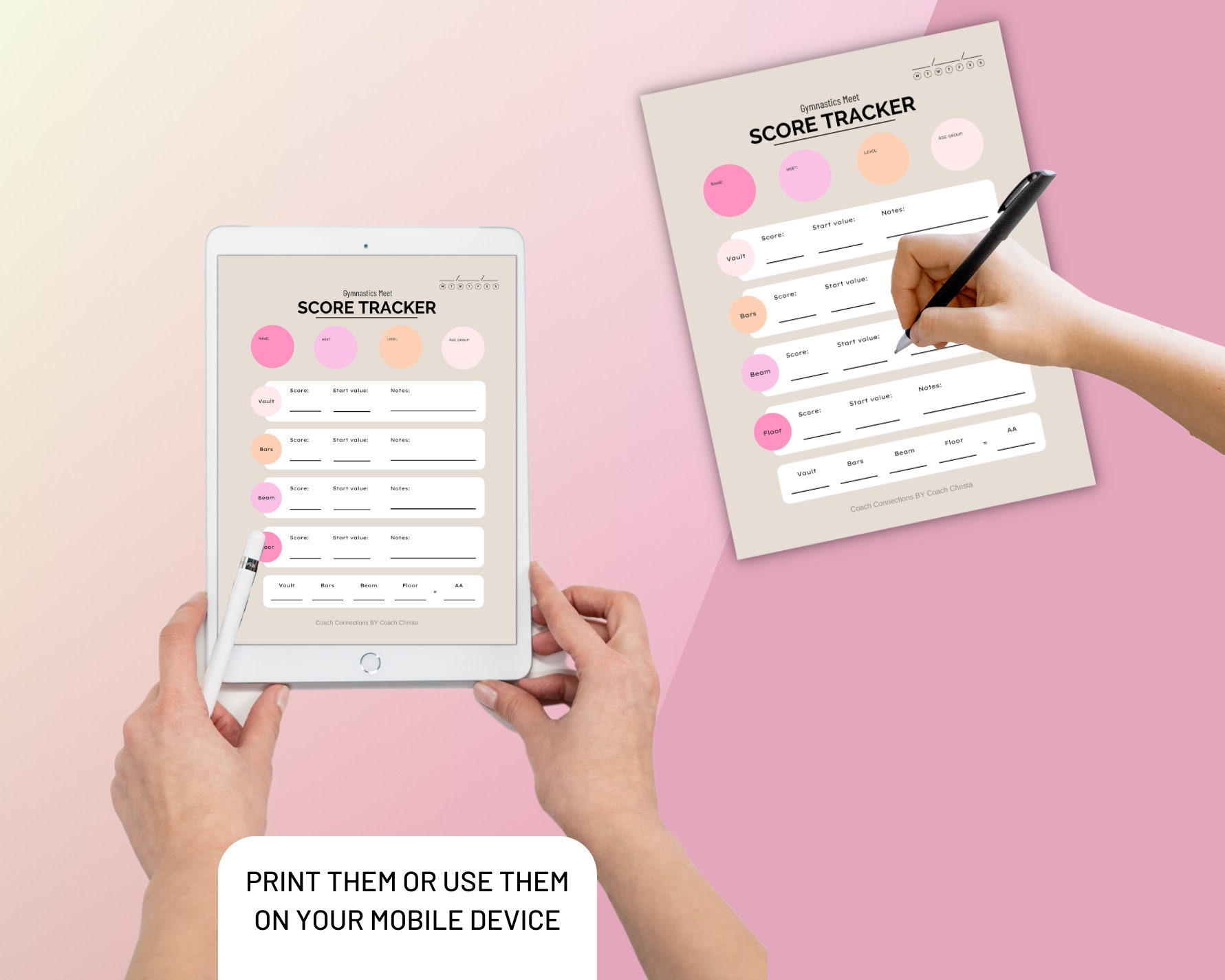 Gymnastics Meet Score Tracker, Meet Score Tracker, Gymnastics Score ...