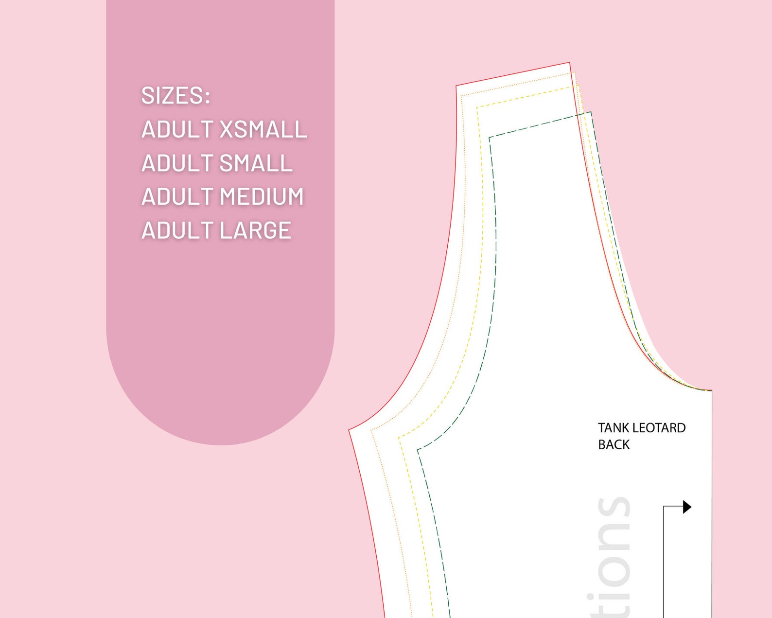 Leotard Sewing Pattern, Tank Leotard Sewing Pattern, Leotard Pattern ...