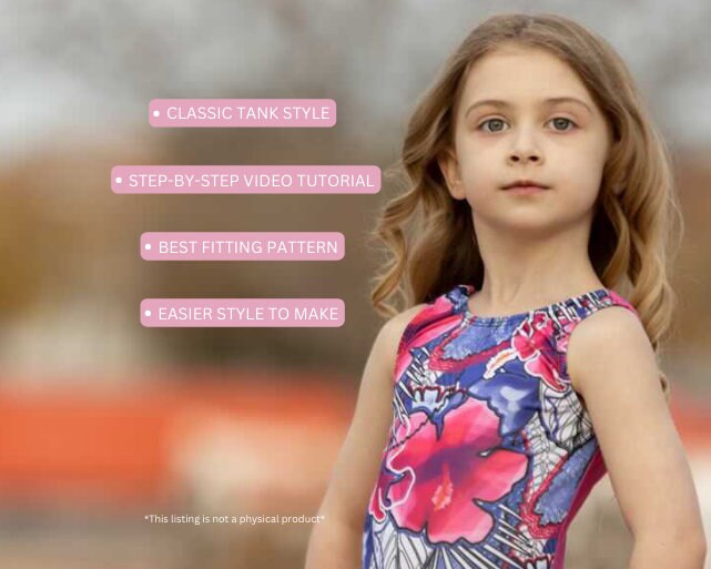 Leotard Sewing Pattern Tank Leotard Sewing Pattern Leotard Pattern 6716