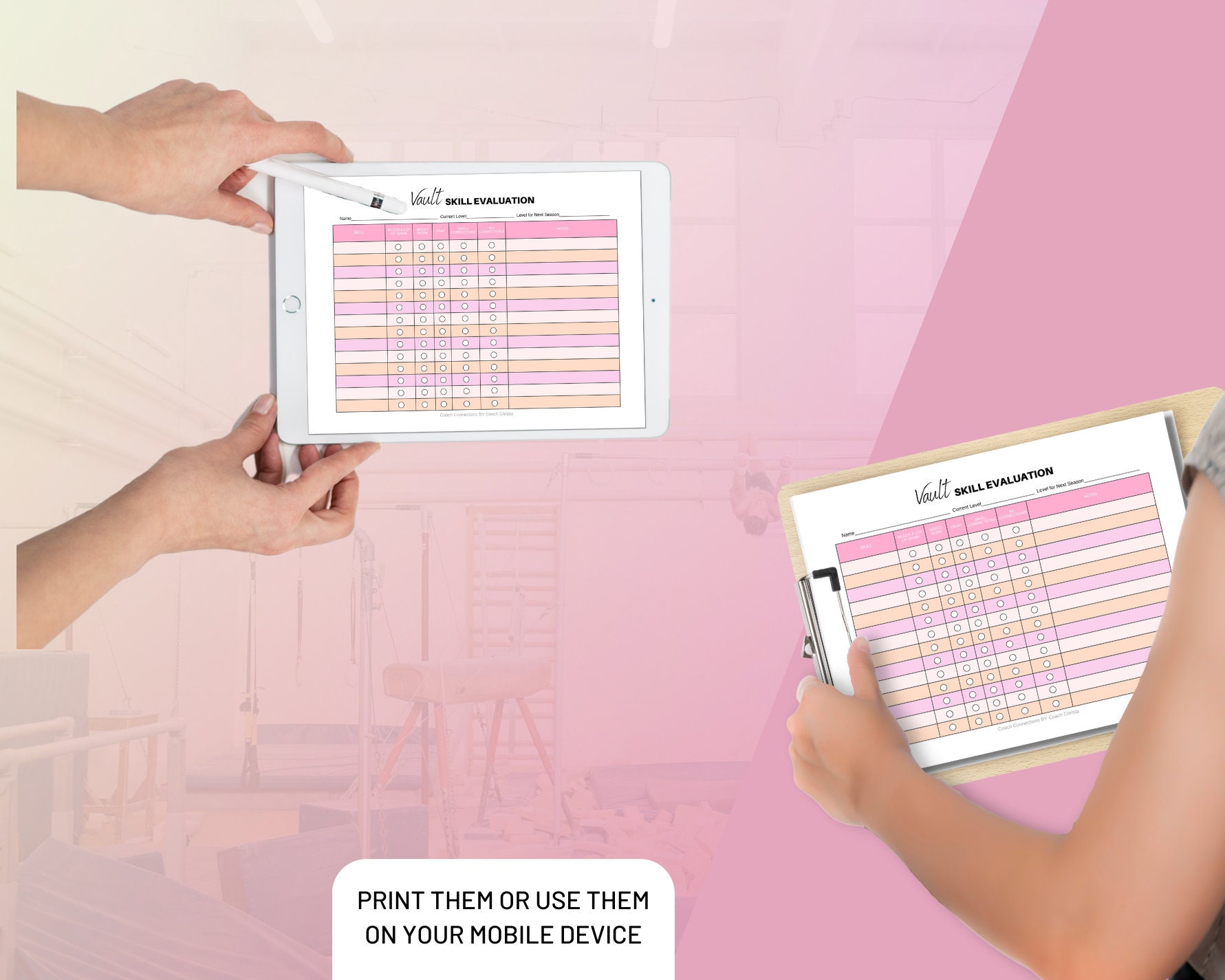 Gymnastics Skill Evaluation Sheet, Skill Evaluation Pack, Gymnastics ...