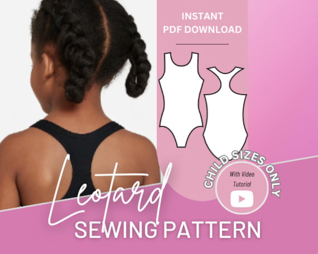 Leotard Sewing Pattern, Racerback Leotard Pattern, Leotard Pattern ...