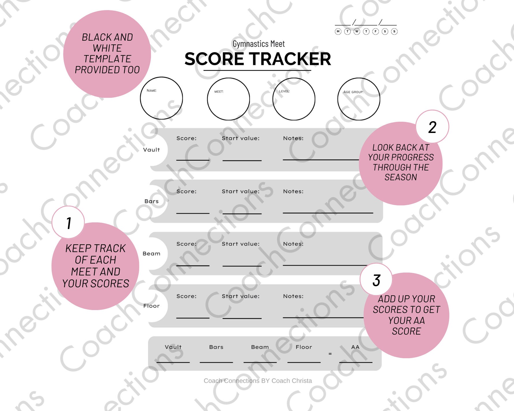 Gymnastics Meet Score Tracker, Meet Score Tracker, Gymnastics Score ...