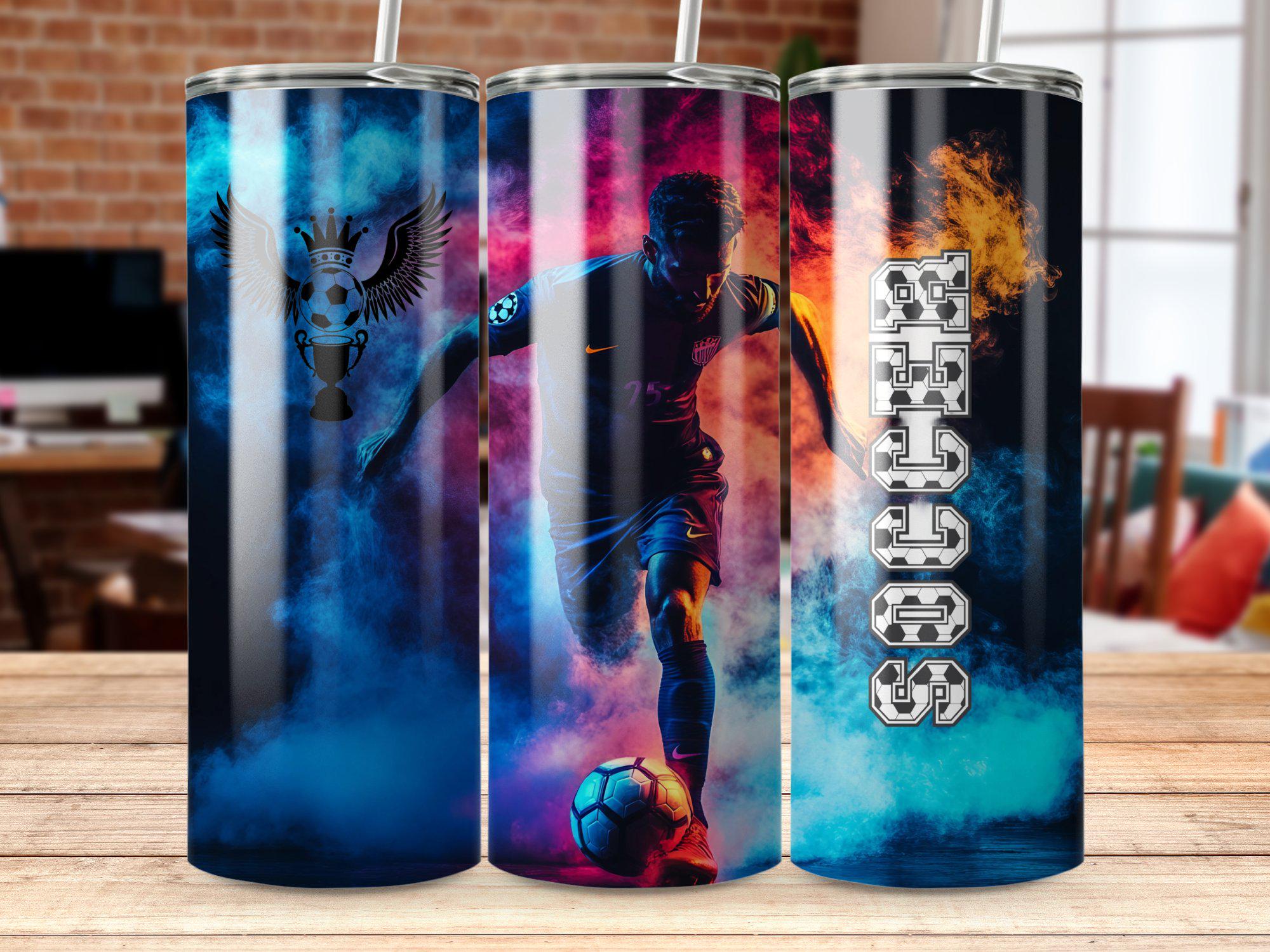 20oz Soccer Wrap Design Sublimation PNG for Skinny Tumblers - Etsy