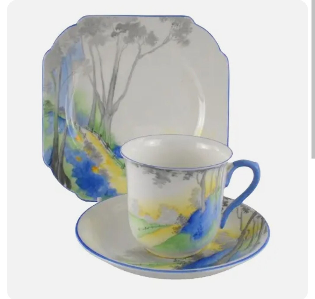 Rare Shelley Tea Trio, Tea Cup, Saucer and Plate. Pattern Number 12108 ...