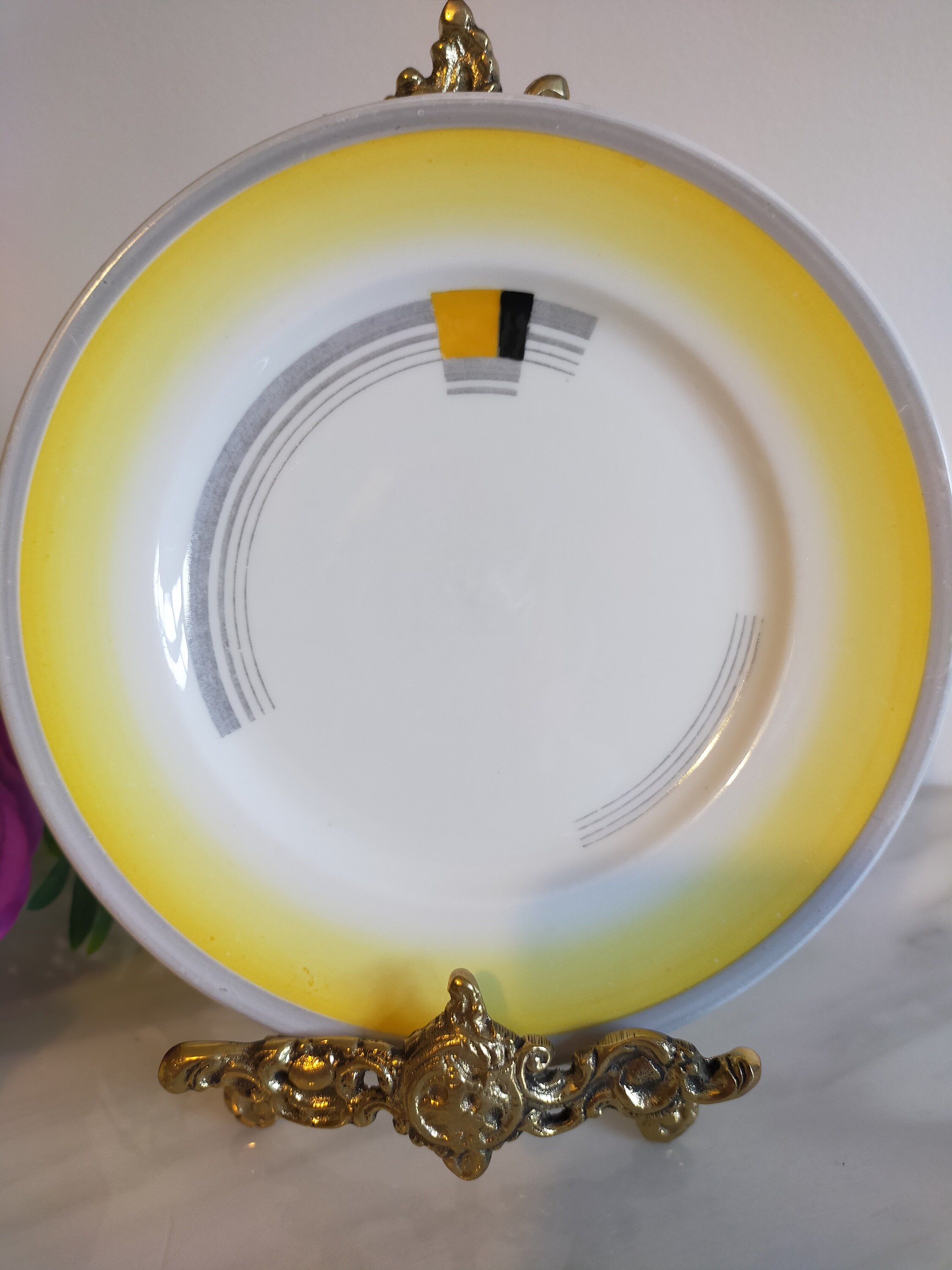 Vintage Shelley Teacup Trio, Stocks and Blocks Pattern, Art Deco - Etsy