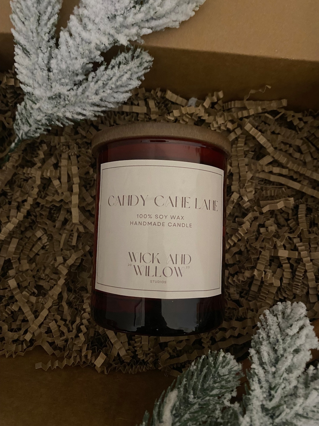 Candy Cane Candle Candy Cane Lane Christmas Candle Red - Etsy