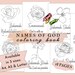 18 Names of God Printable, Bible Verse Coloring Book, Sunday School ...