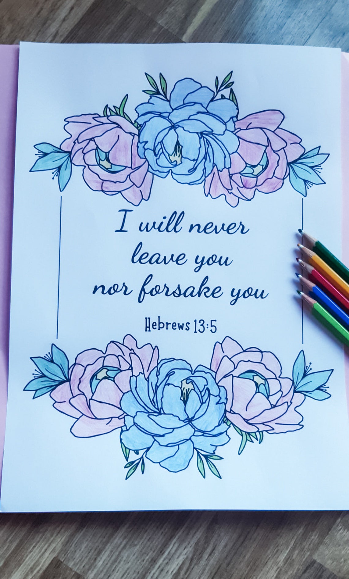 10 Promises of God Bible Verse Coloring Pages, Character of God, Sunday ...