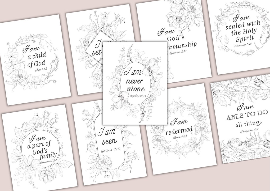 My Identity in Christ Coloring Pages, Sunday School Coloring Sheet ...