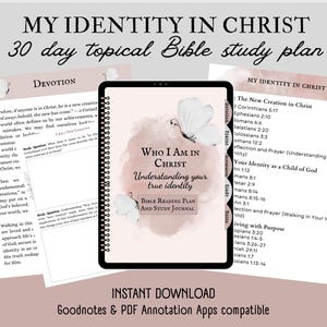 Identity in Christ Bible Study, Printable Bible Study, Who Am I in ...