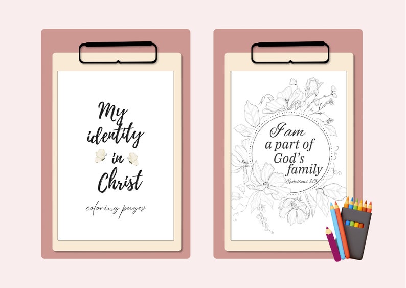 My Identity in Christ Coloring Pages, Sunday School Coloring Sheet ...