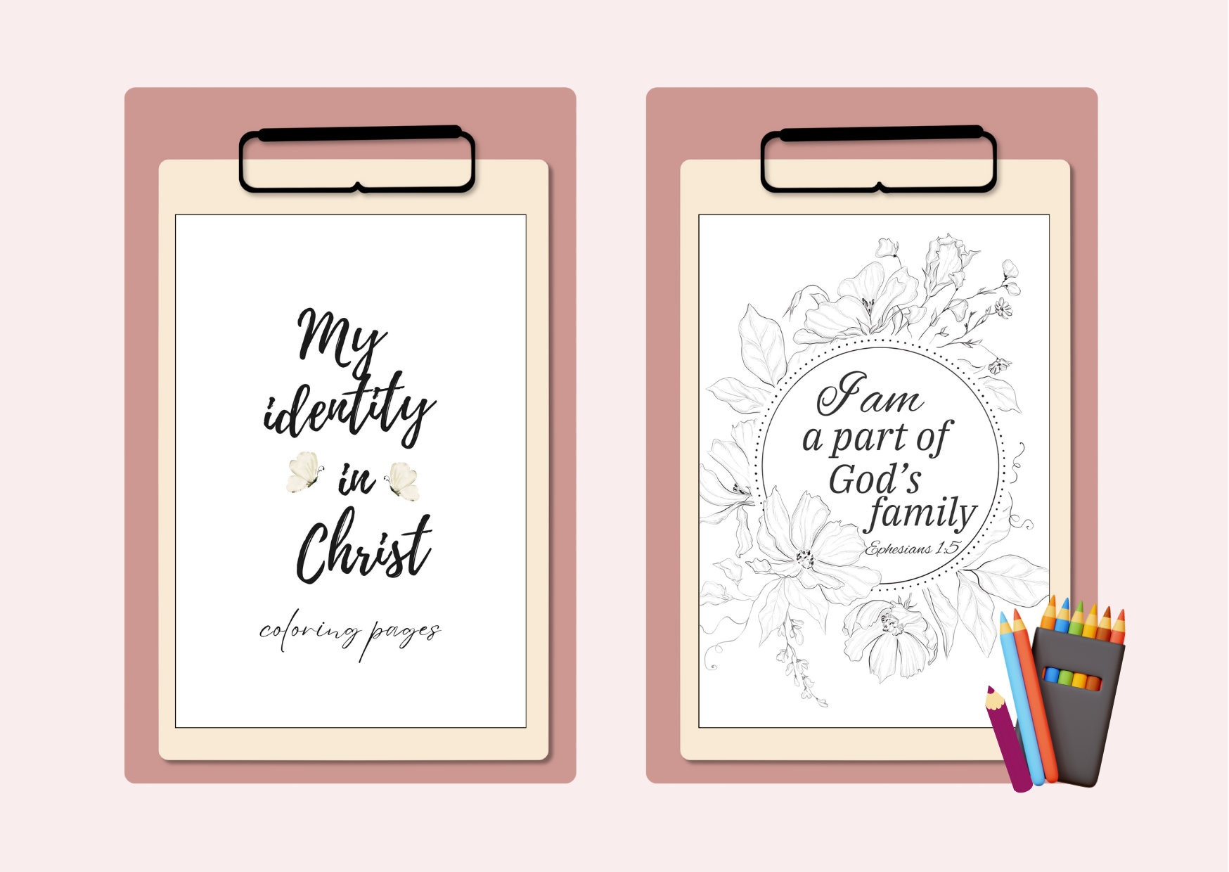 My Identity in Christ Coloring Pages, Sunday School Coloring Sheet ...