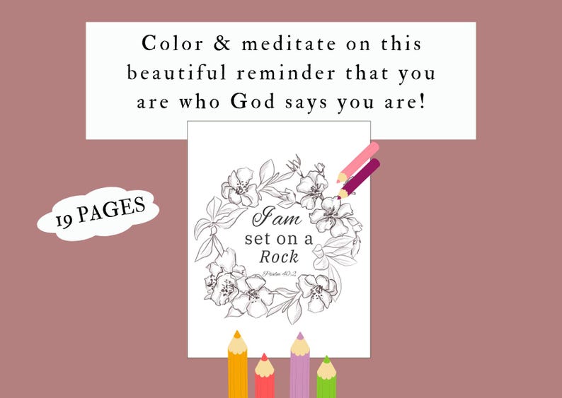 Identity in Christ Coloring Pages, Bible Coloring, Scripture Coloring ...