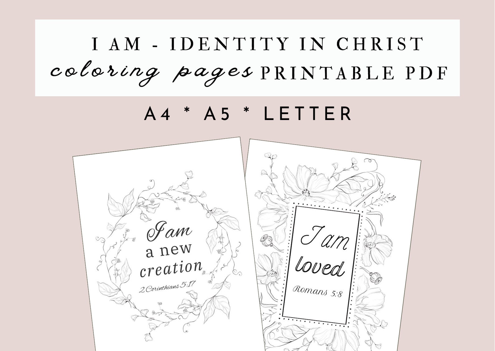 My Identity in Christ Coloring Pages, Sunday School Coloring Sheet ...