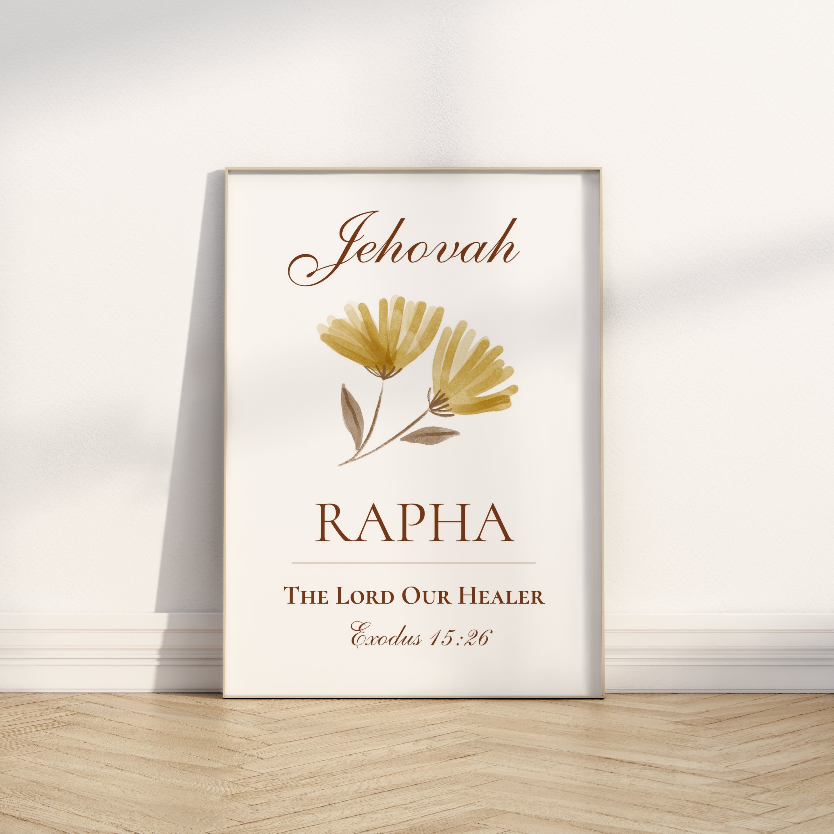 Jehovah Rapha Printable, the Lord Who Heals, Hebrew Names of God ...