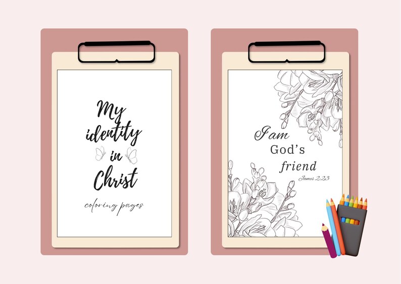Identity in Christ Coloring Pages, Bible Coloring, Scripture Coloring ...