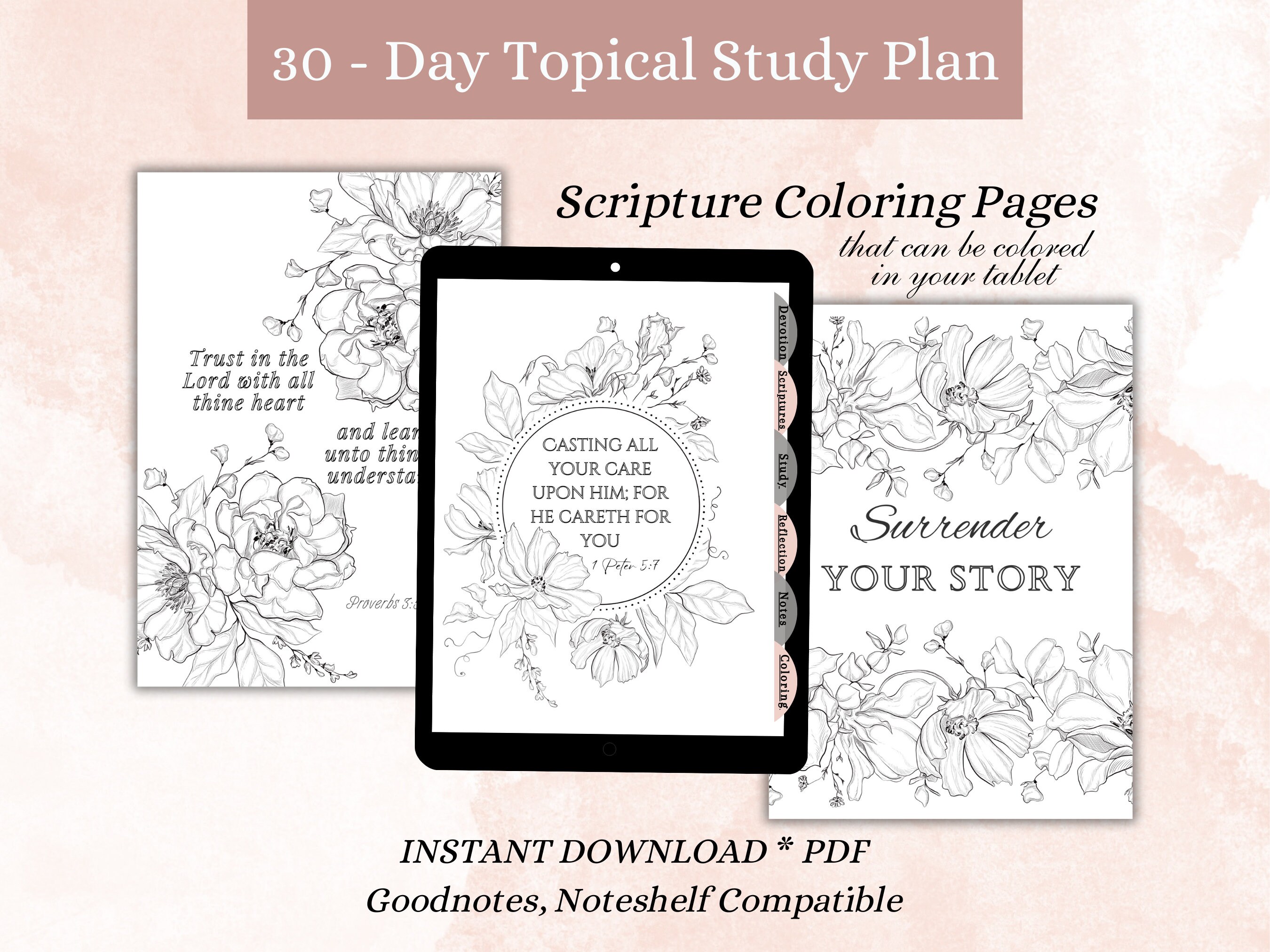 Digital Bible Study, Digital Bible Journal, Bible Study for Women ...