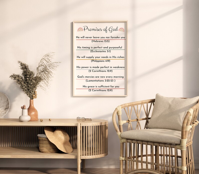 Rainbow Promises of God Printable, Colorful Promises of God for Kids ...