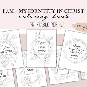My Identity in Christ Coloring Pages, Sunday School Coloring Sheet ...