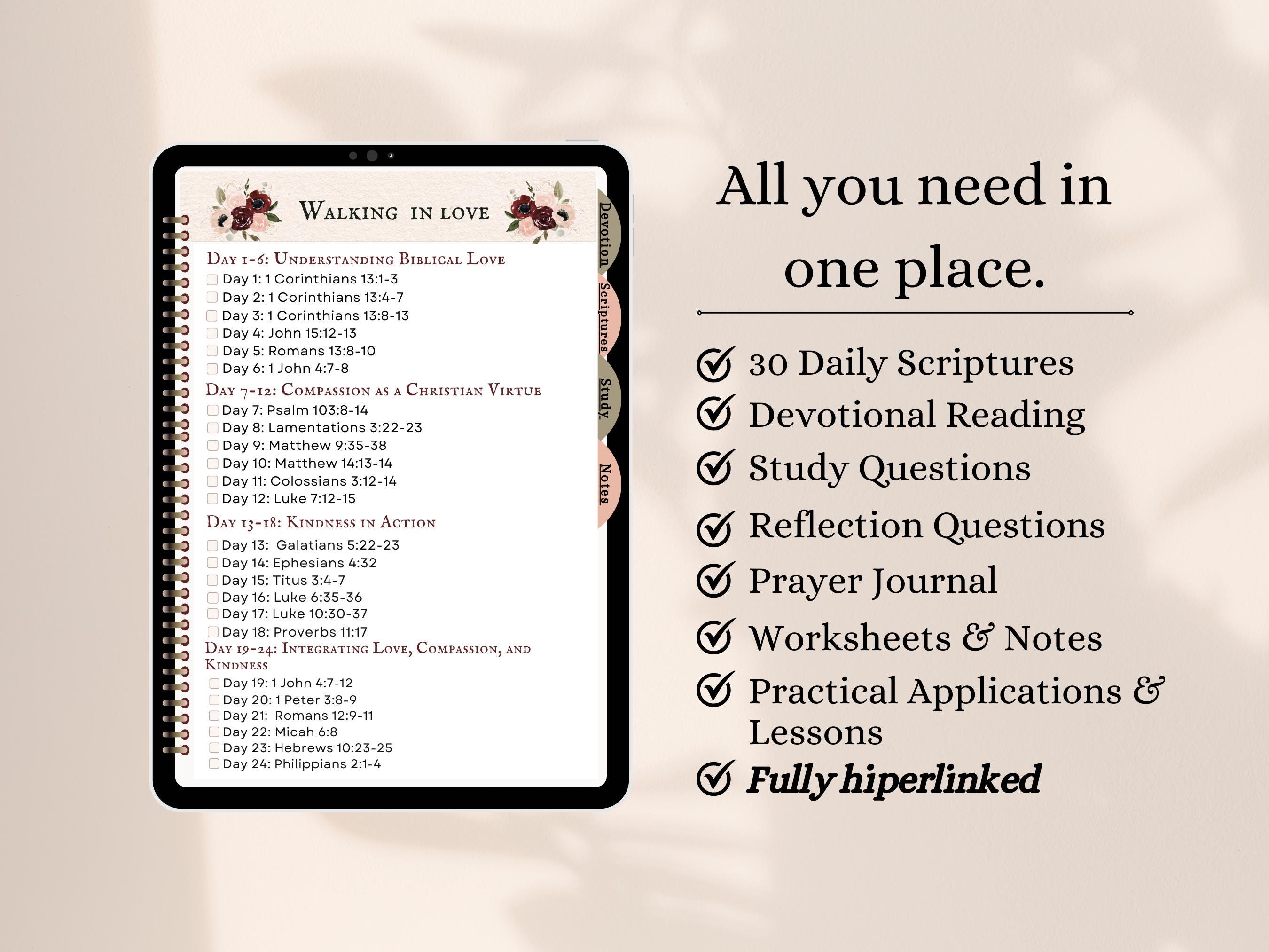 Bible Study on Love, Bible Reading Plan Printable, Bible Study Question ...