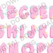 Bubble Pink Letters - A-Z - SVG - Etsy