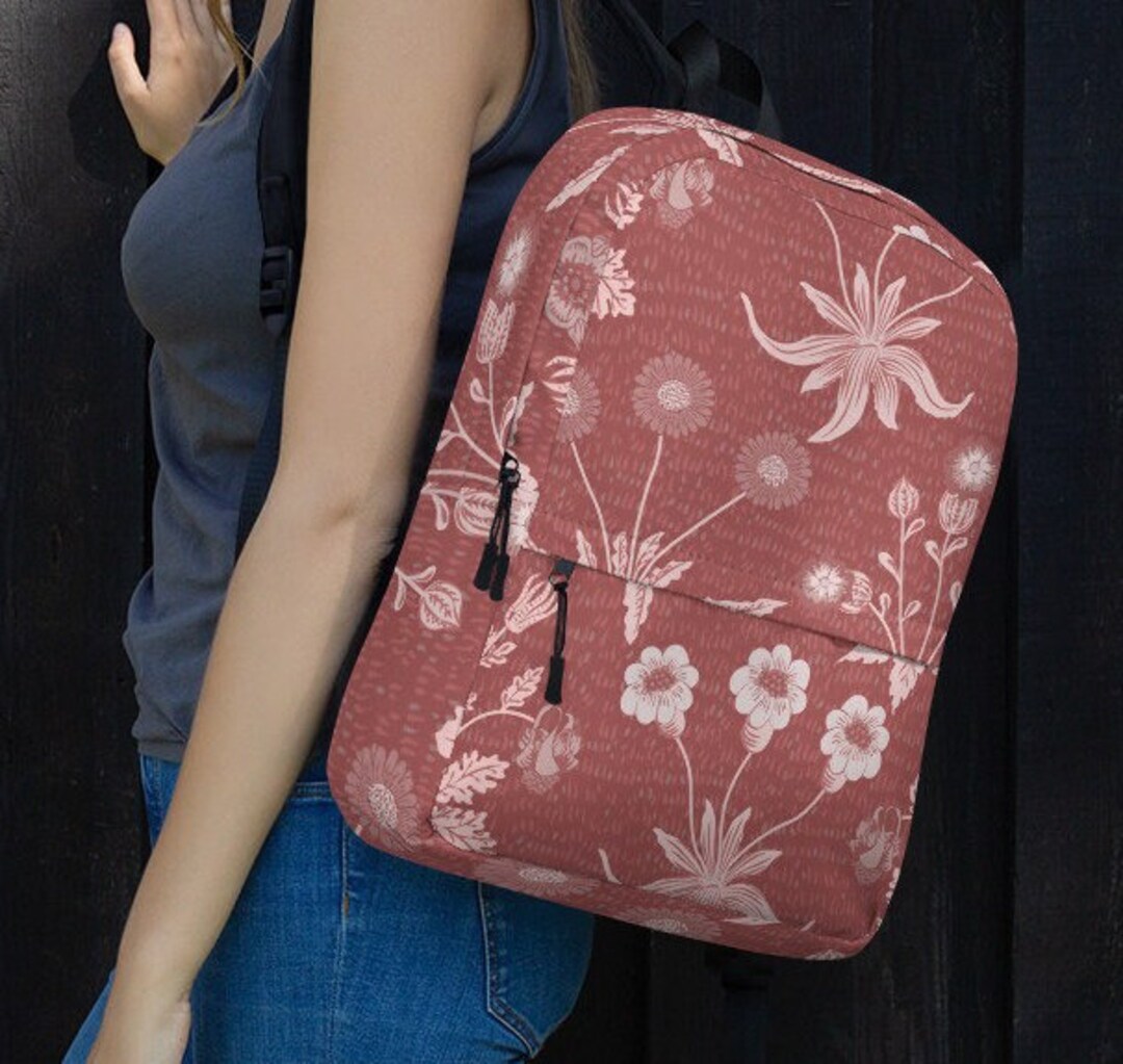 William Morris Daisy Print Backpack, Knapsack, Travel Bag, Back to ...