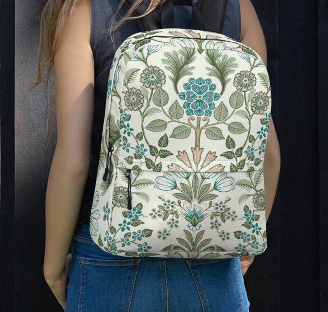 William Morris Print Backpack, Knapsack, Travel Bag, Back to School ...