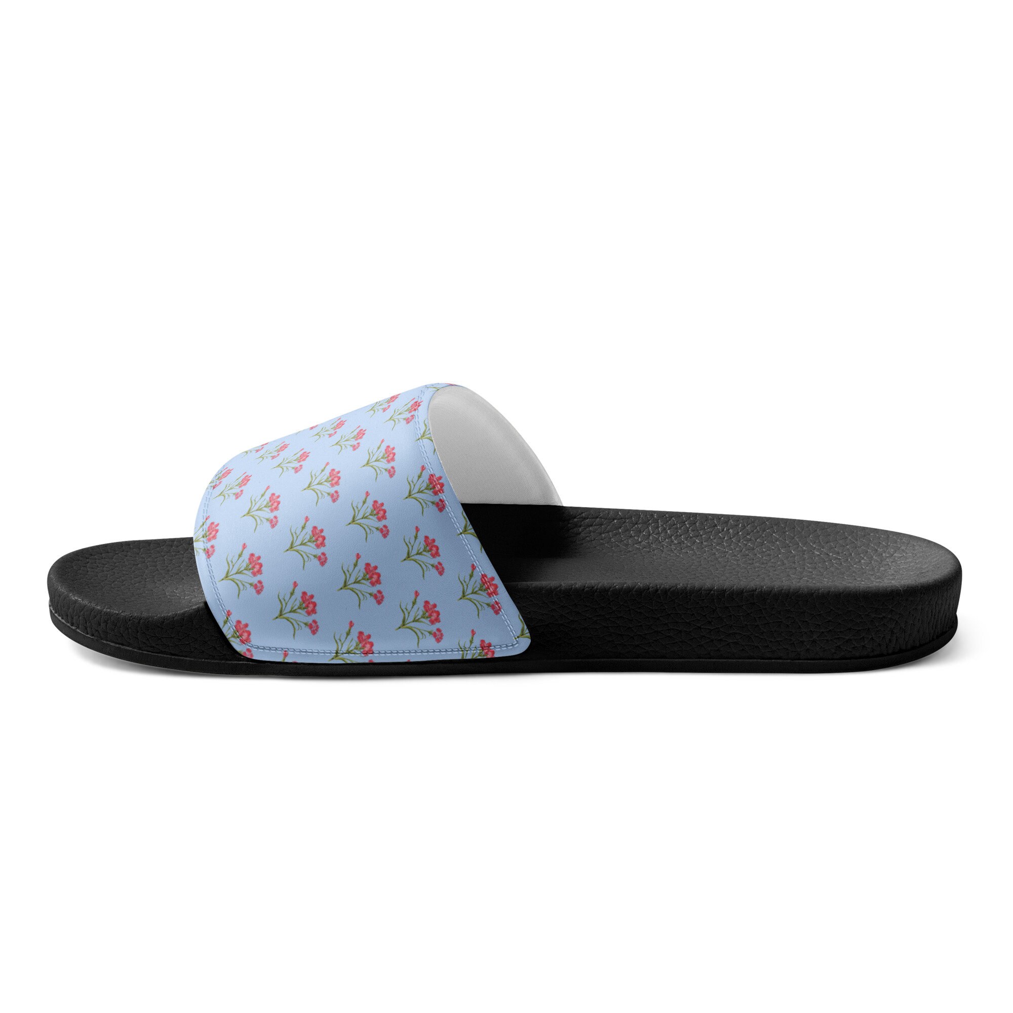 Pink Flowers Women's Slides - Etsy
