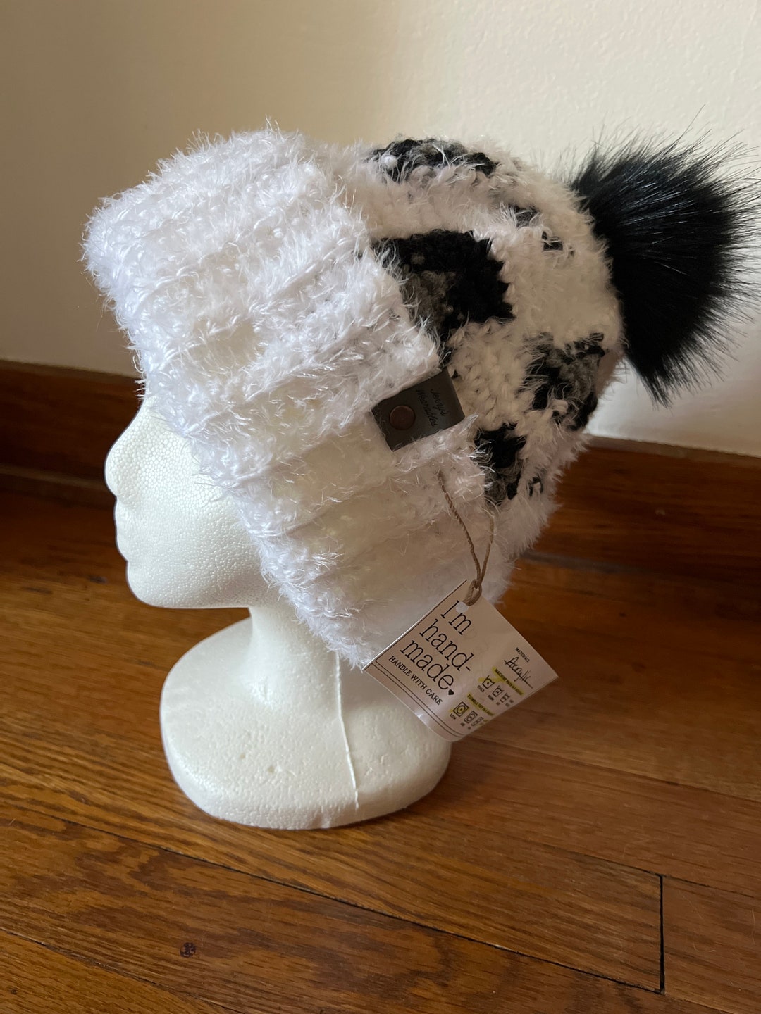 Handmade Crochet Snow Leopard Hat - Etsy