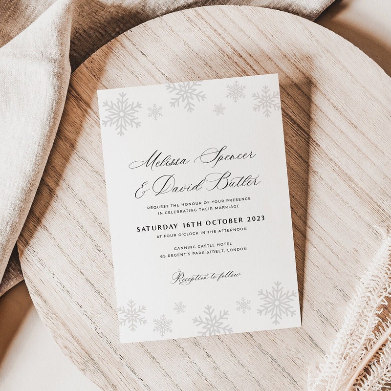 Snowflake Wedding - Etsy