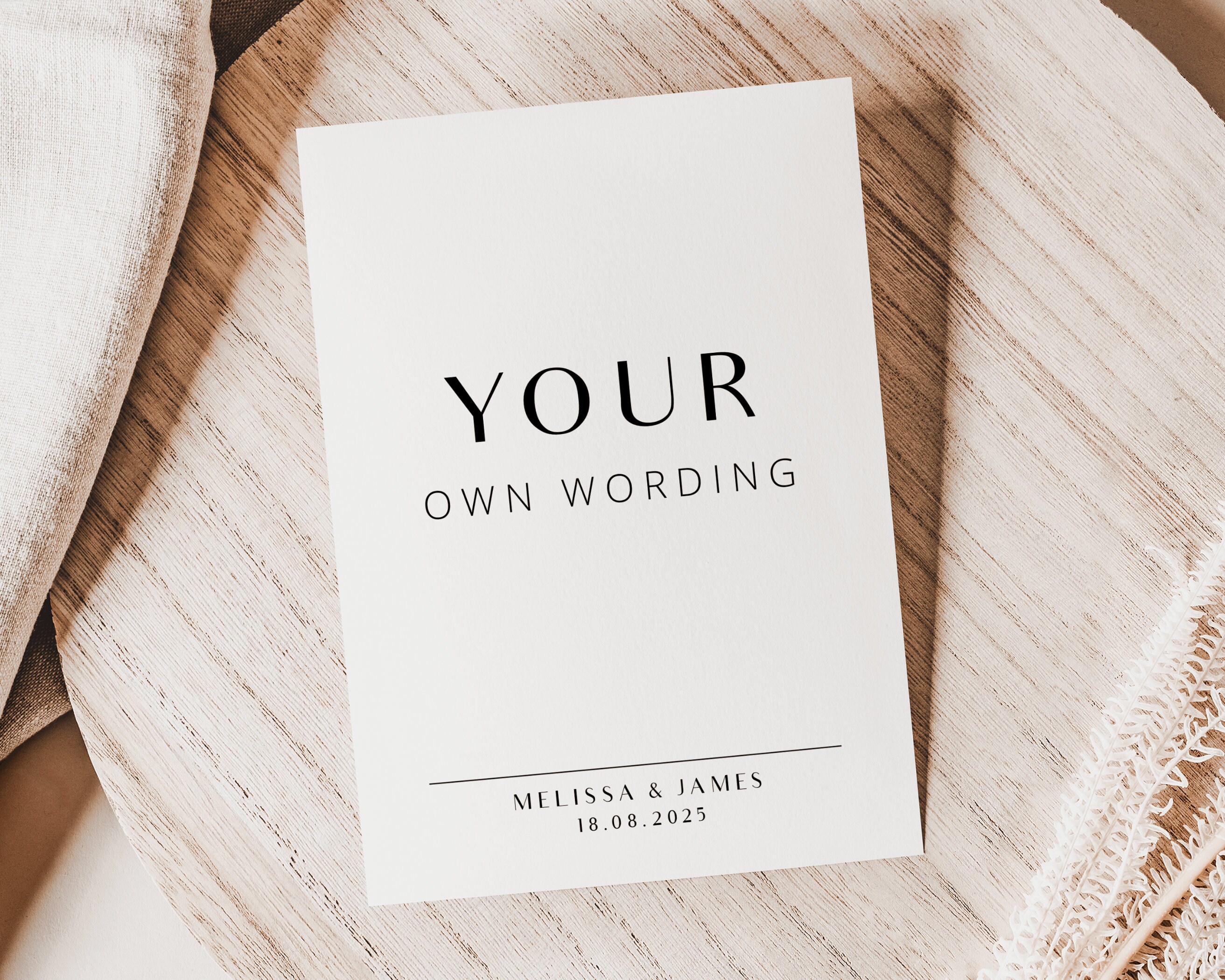 Modern Custom Sign Template, Your Own Wording Sign, Download and Print ...