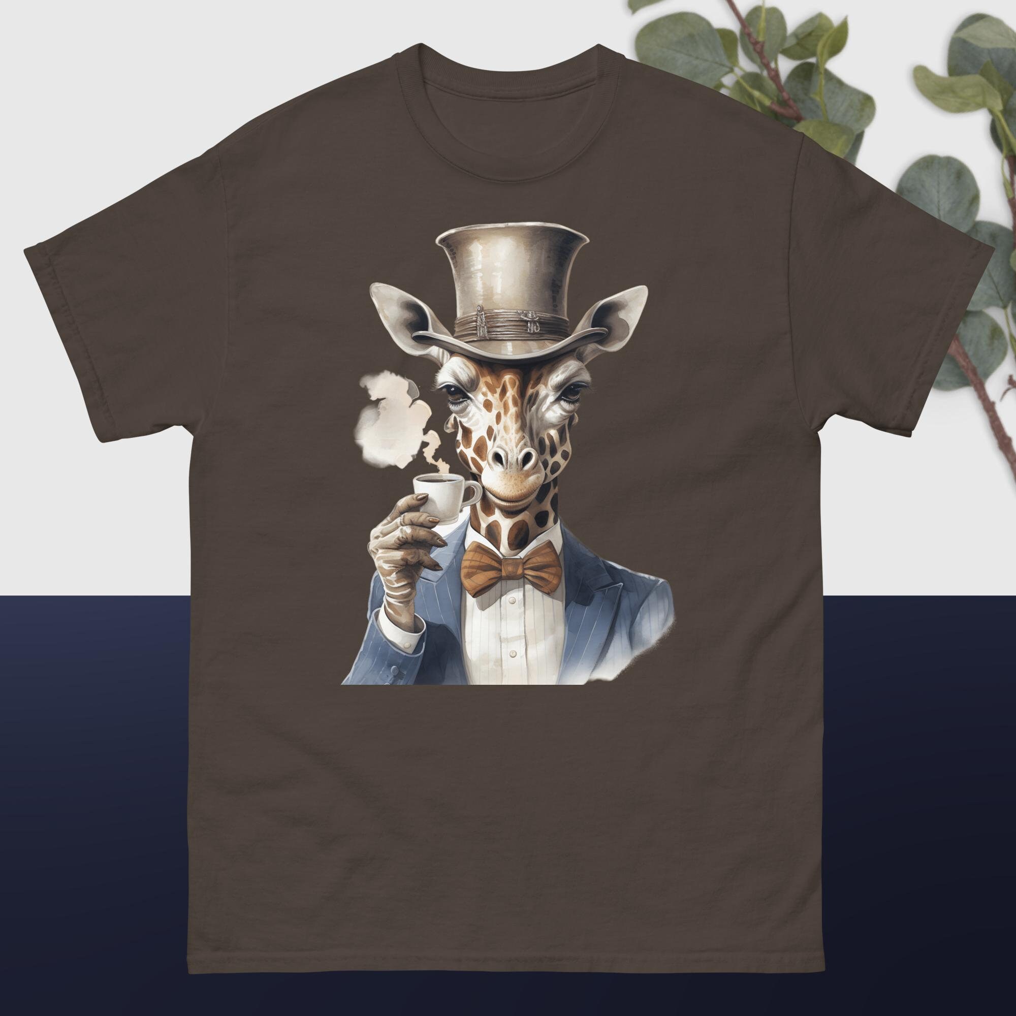 Elegant Giraffe High Tea Tee: Top Hat Monocle Edition - Etsy