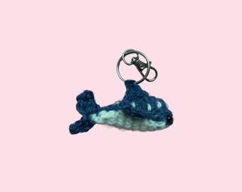 Blue Whale Shark Keychain - Etsy