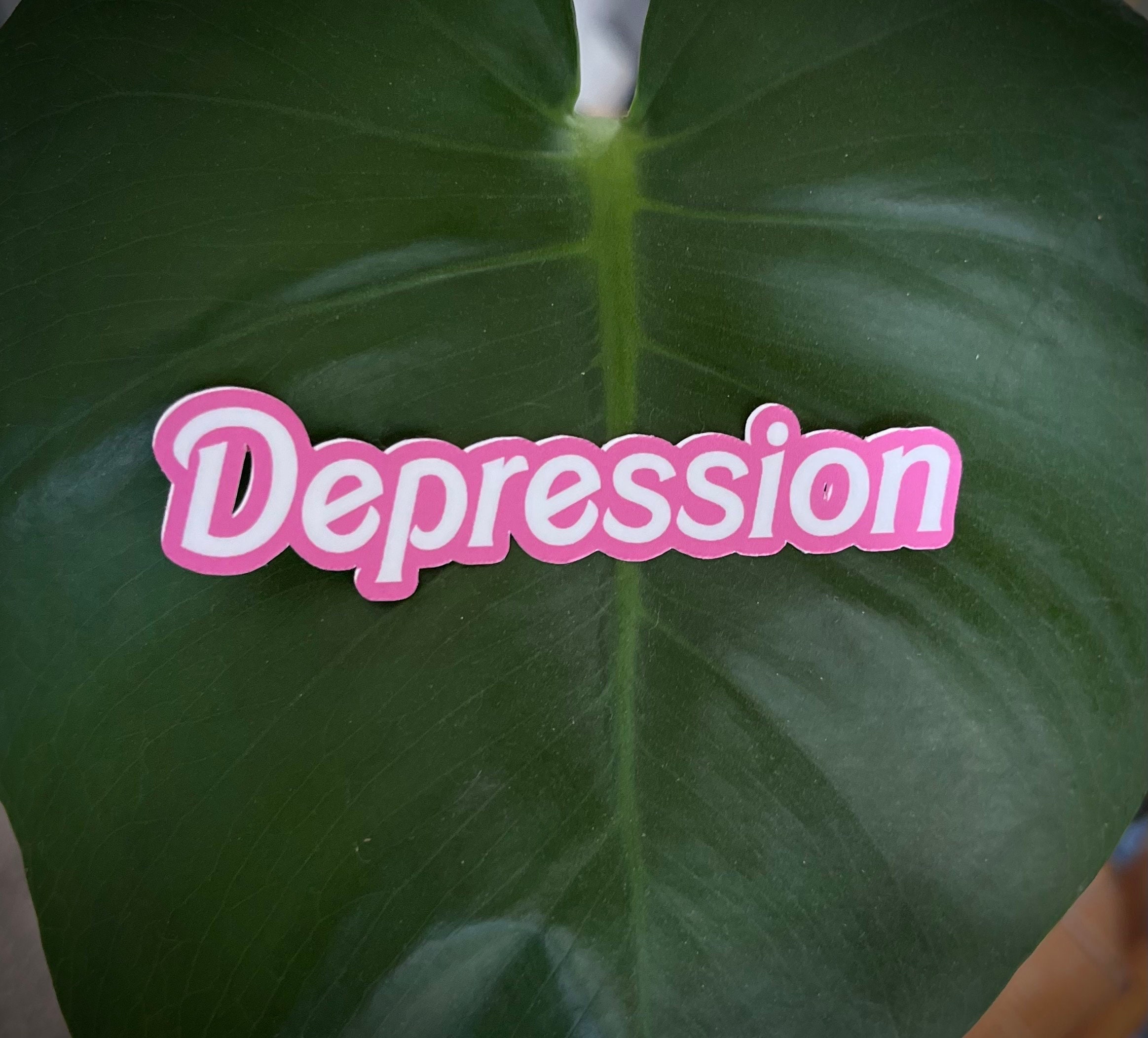 Stickers: Depression Girlie /irrepressible Thoughts of Death Girlie ...