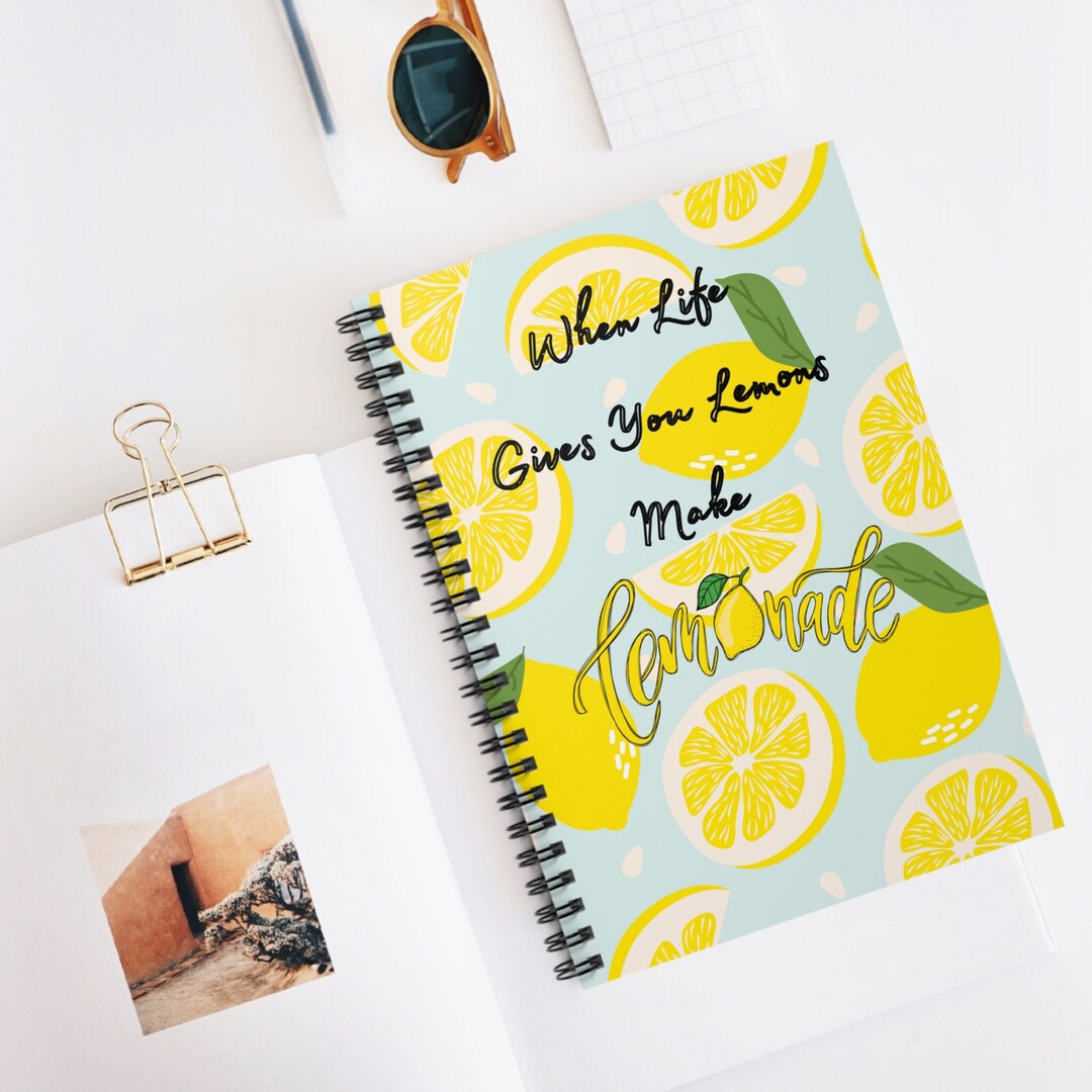 When Life Gives You Lemons Spiral Notebook Ruled Line - Etsy