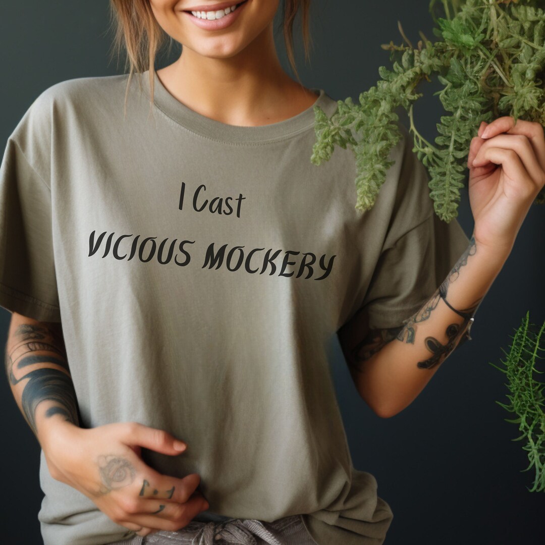 Dnd Vicious Mockery Unisex Garment-dyed T-shirt Yellows and Greens - Etsy