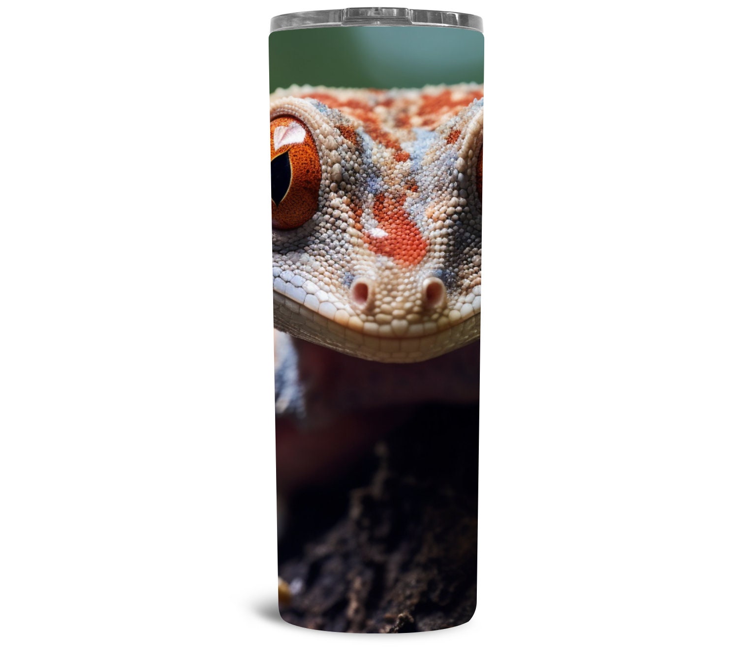 Perched Leopard Gecko - 3D Sublimation 20 Oz Skinny Straight Tumbler ...