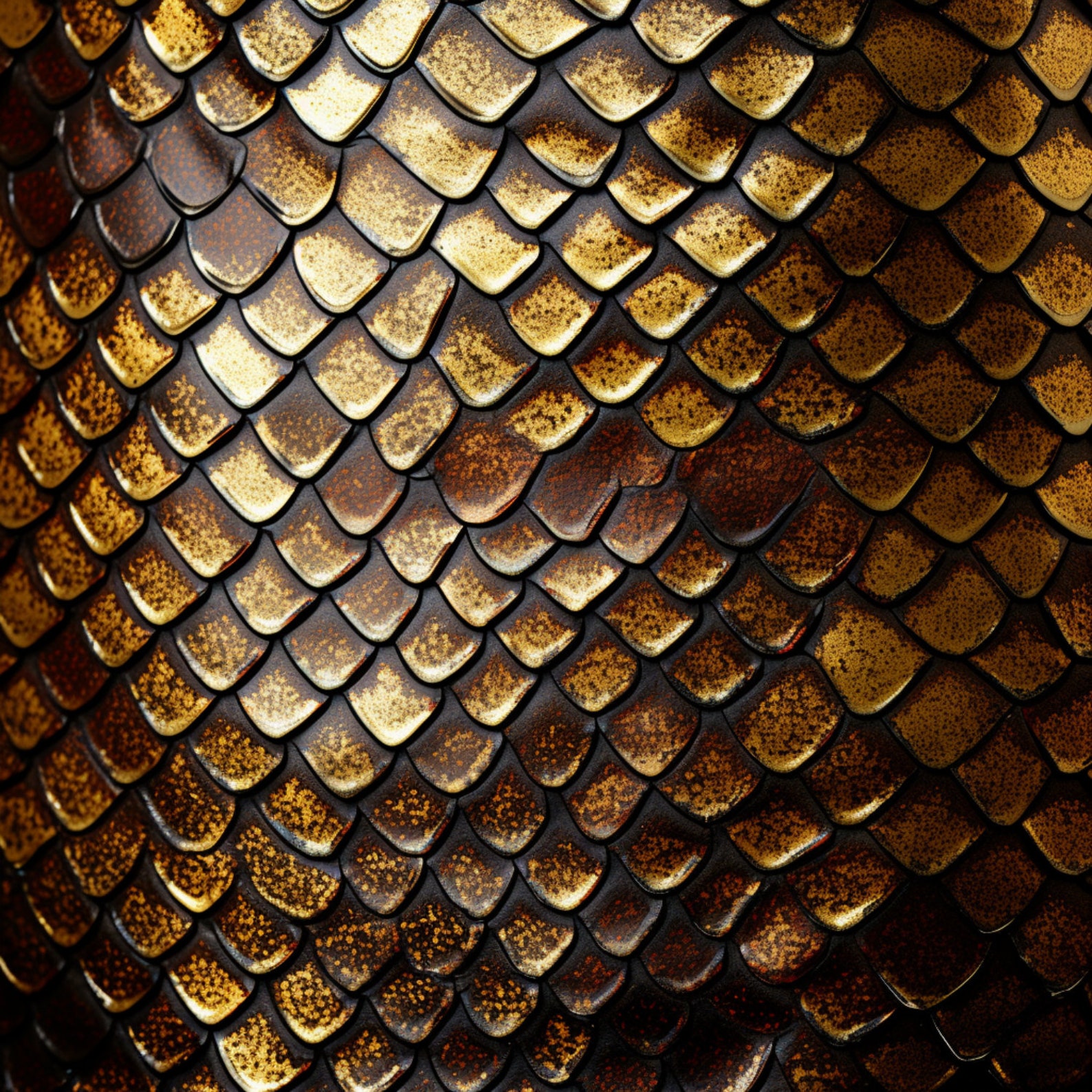 Black Gold Snake Skin Scales Pattern - 3D Sublimation 20 Oz Skinny ...