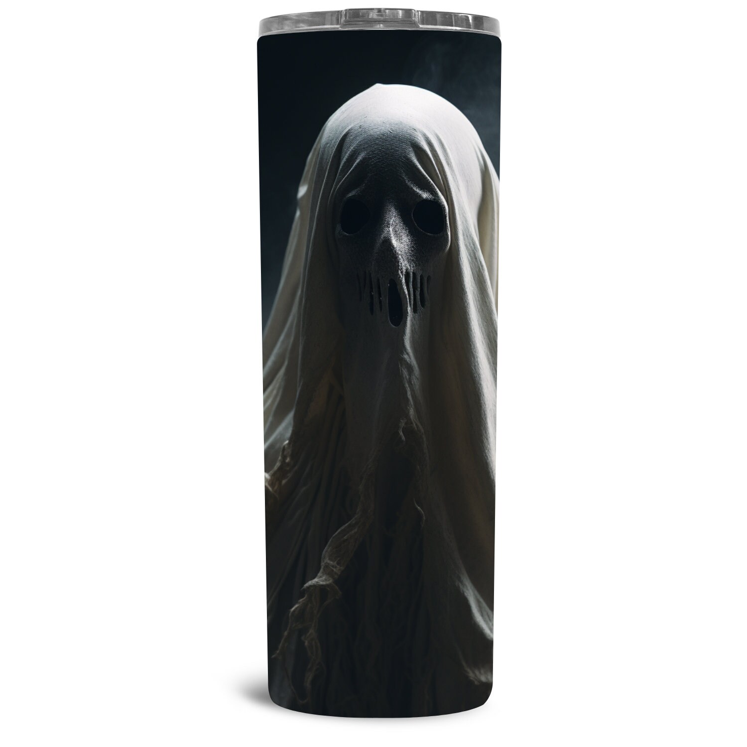 Scary Screaming Ghost - 3D Sublimation 20 Oz Skinny Straight Tumbler ...