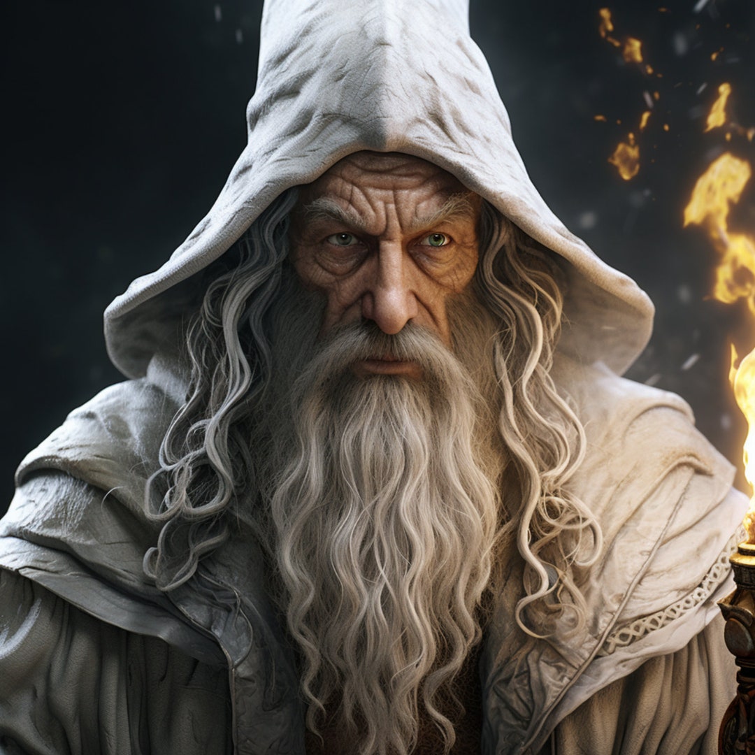 Mesmerizing White Wizard 3D Sublimation 20 Oz Skinny Straight Tumbler ...