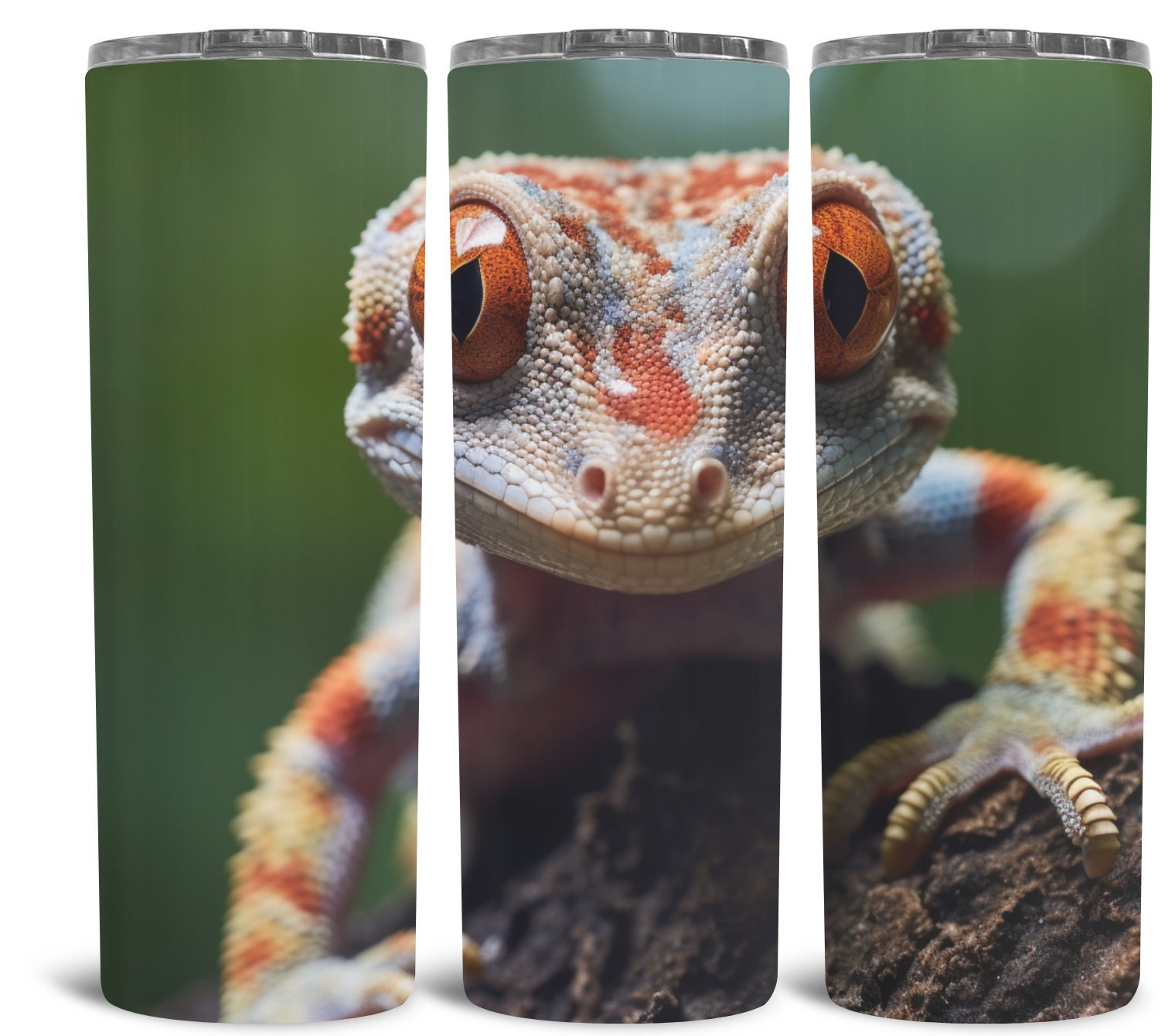 Perched Leopard Gecko - 3D Sublimation 20 Oz Skinny Straight Tumbler ...