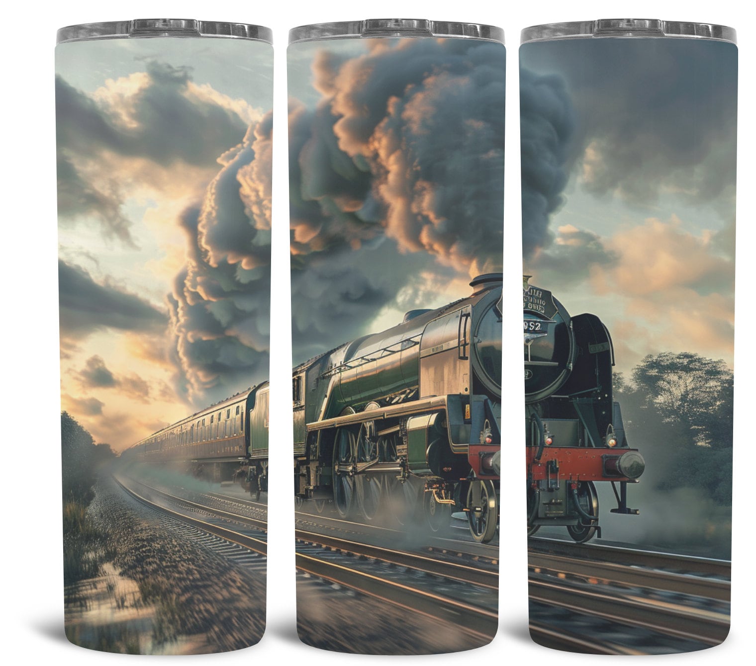 1927 Steam Engine Passenger Train Flying Scotsman 3D Sublimation Skinny ...