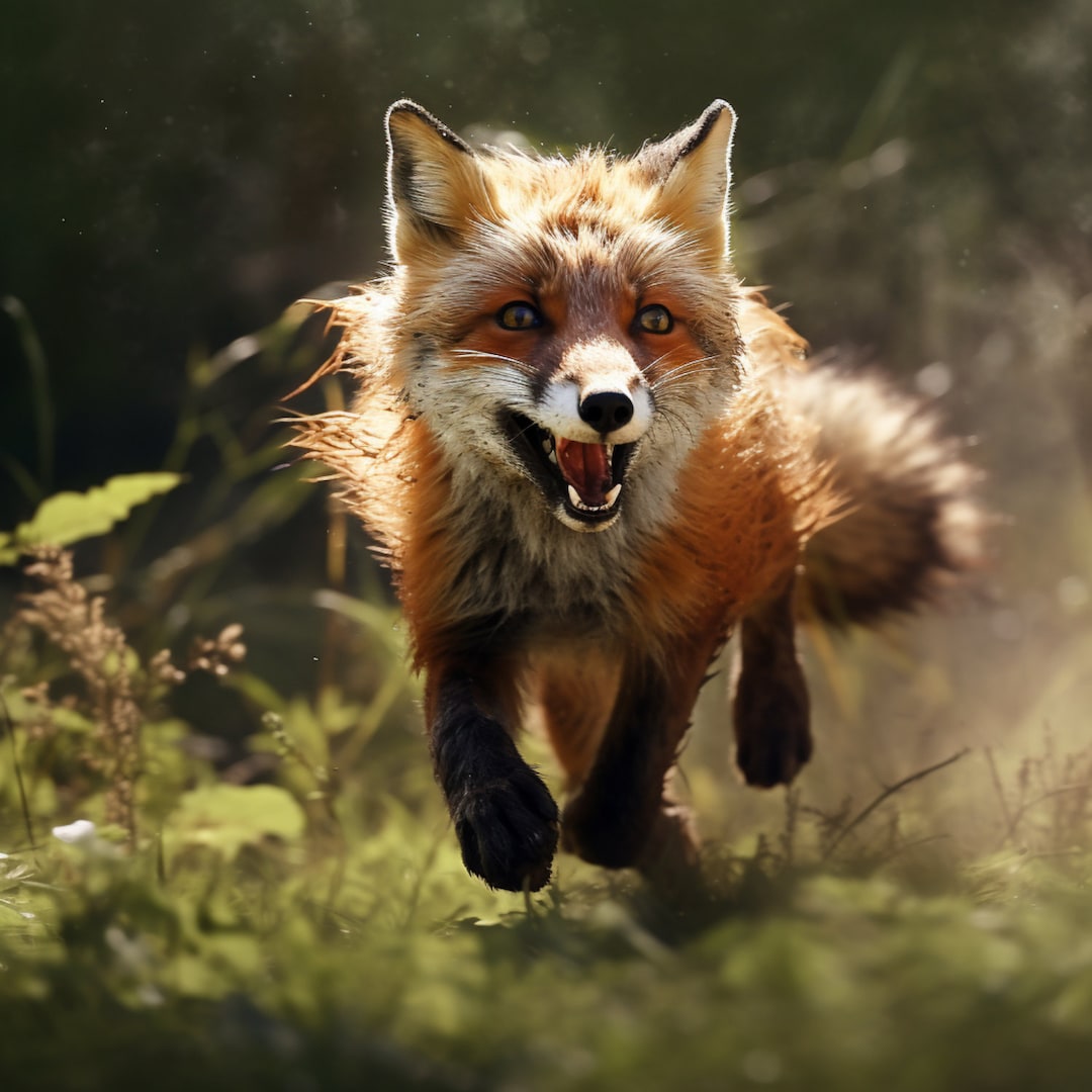 Red Fox Chasing Down Dinner 3D Sublimation 20 Oz Skinny - Etsy