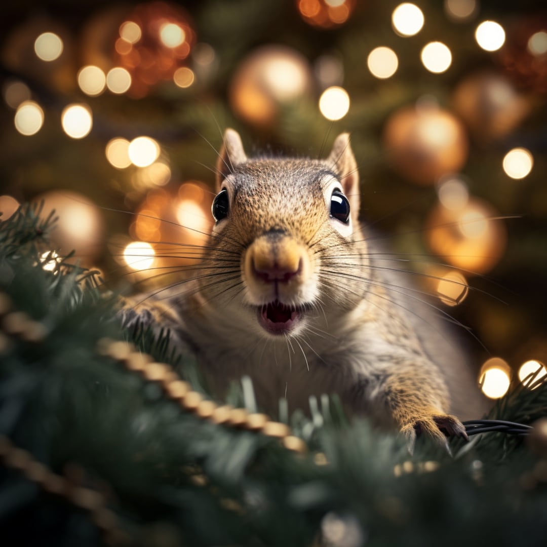 Clark Christmas Tree Squirrel - 3D Sublimation 20 Oz Skinny Straight ...